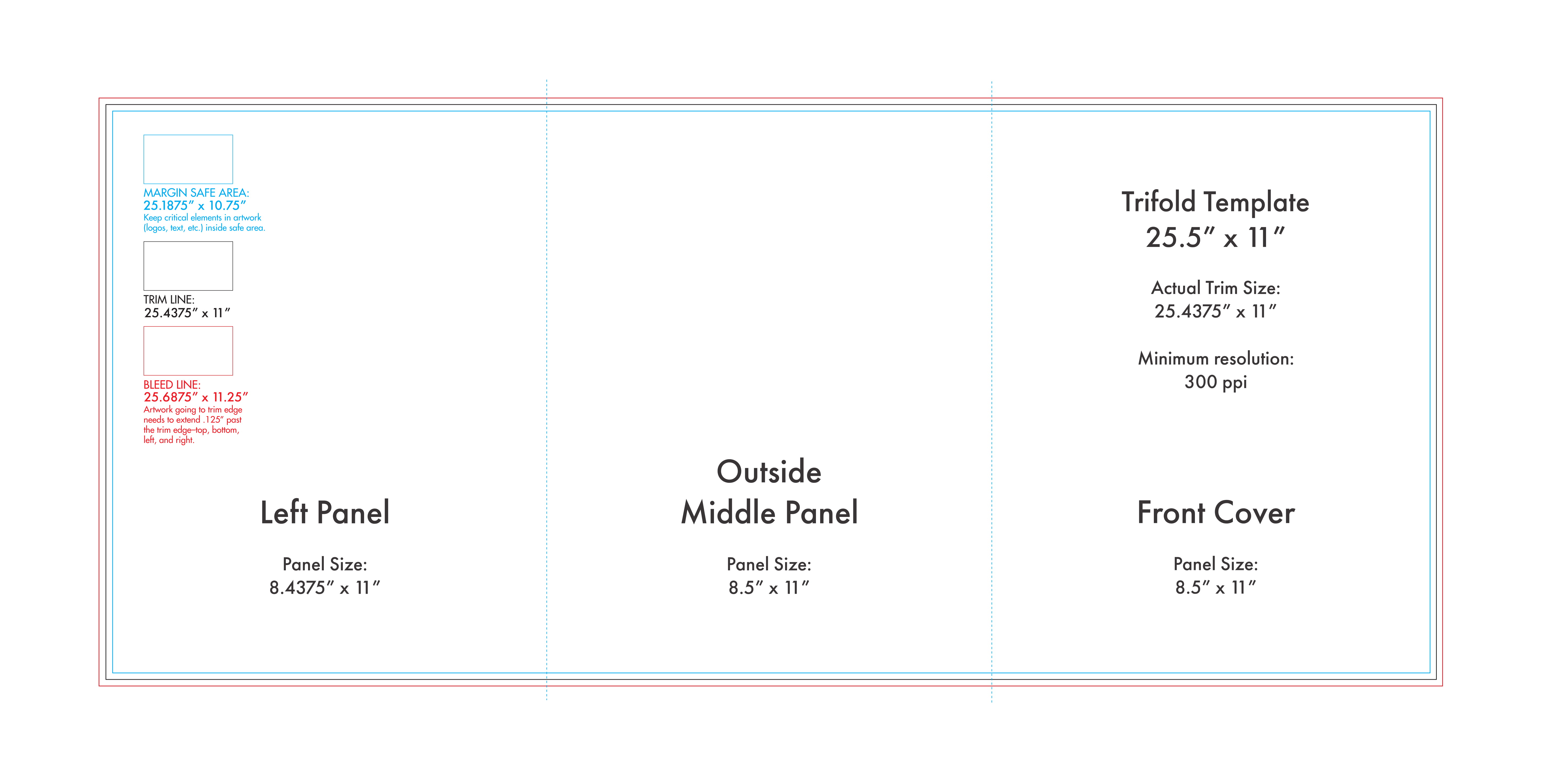 Custom Printed X 11 Trifold Letterfold Brochures Ubicaciondepersonas